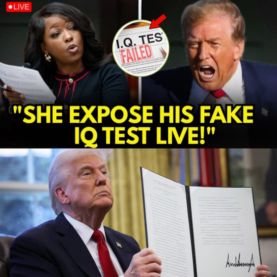 Trump’s “180 IQ” Joke Backfires — Jasmine Crockett Drops a “FAKE TEST ...