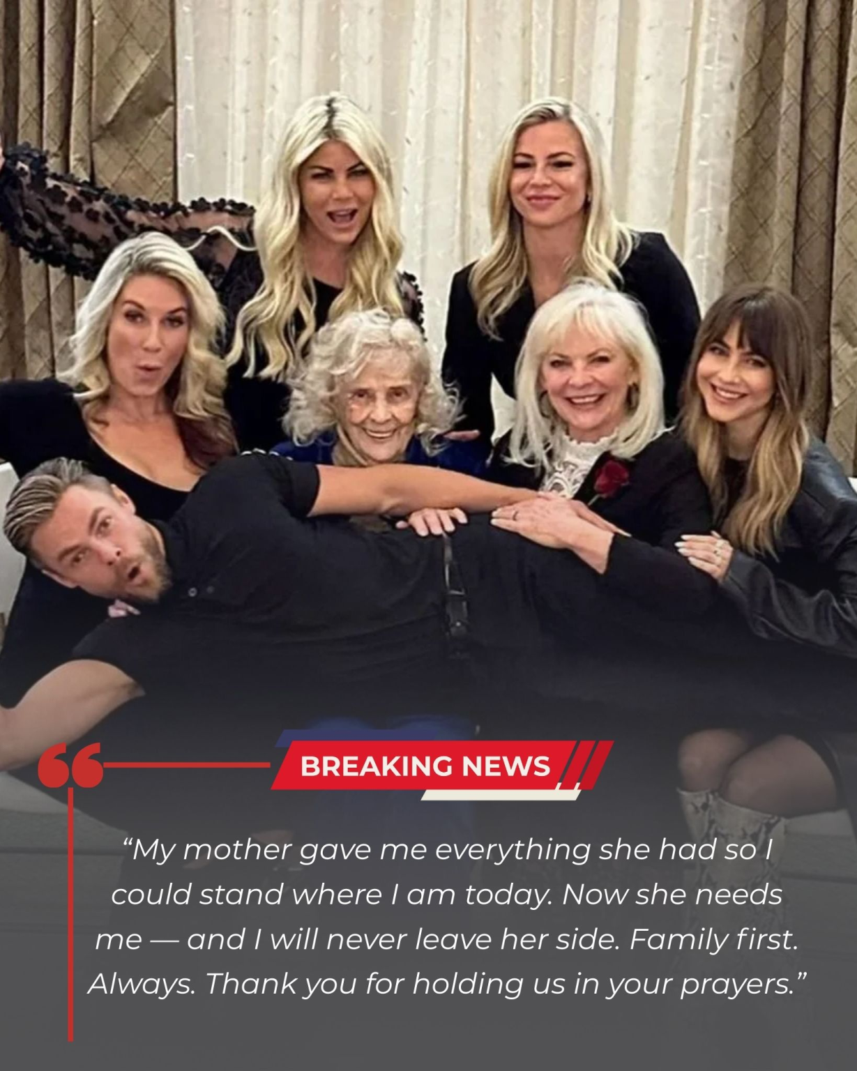 Heartbreaking Farewell: Derek Hough’s Mother Leaves Fans in Tears ...